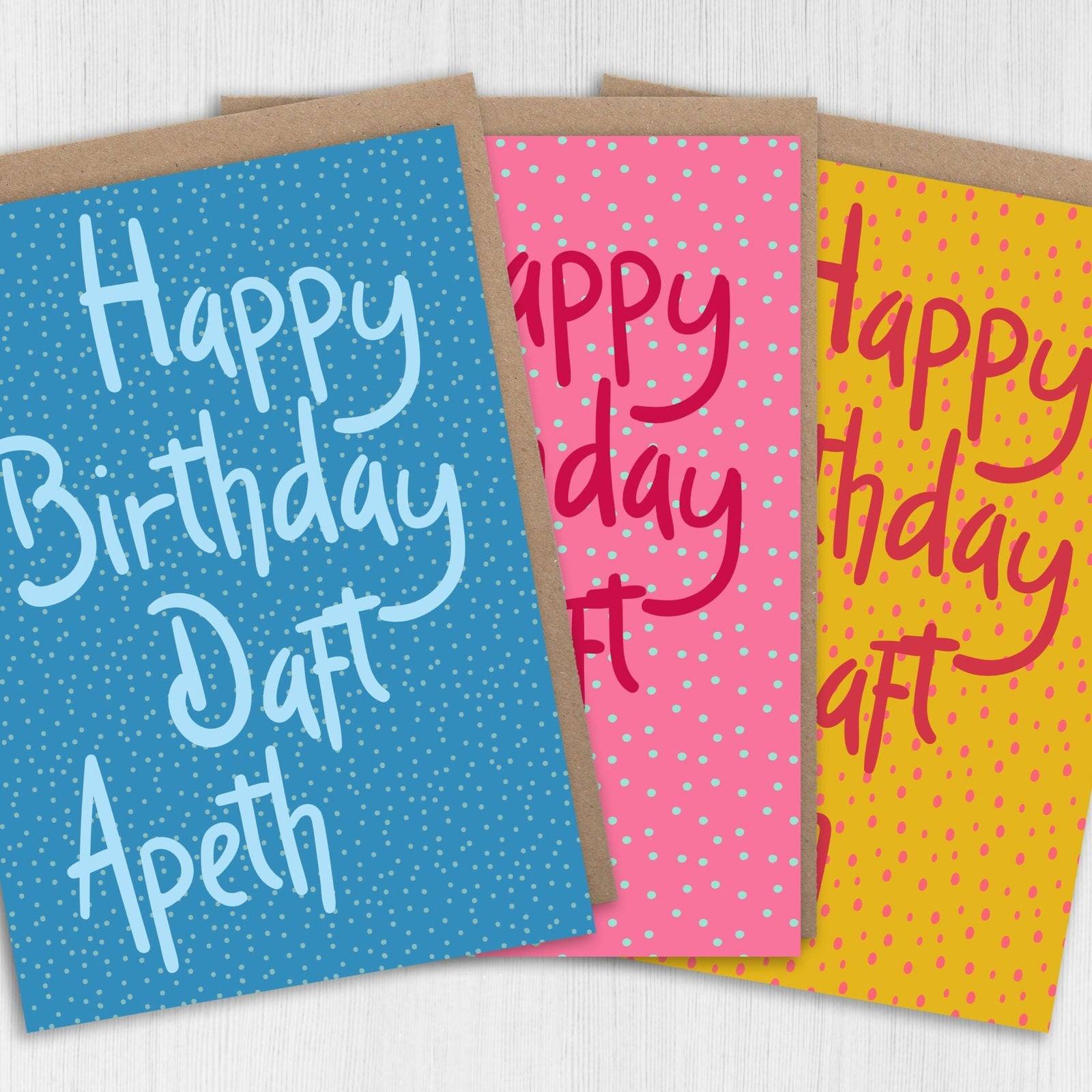 Yorkshire birthday card: Happy Birthday Daft Apeth – Croft Home & Garden