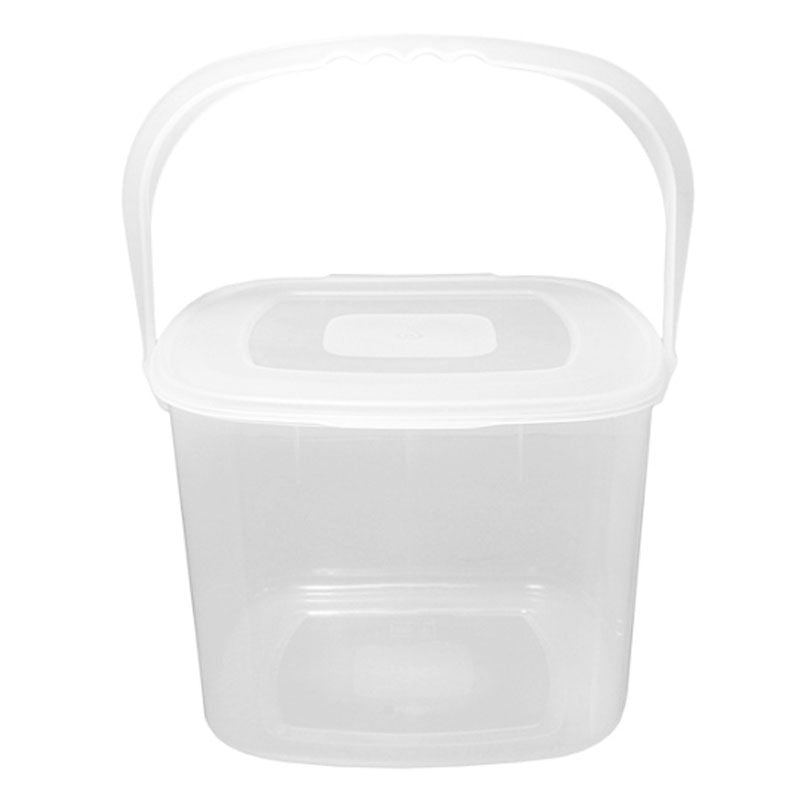 Plastic Food Container Square 6 Litres - Clear by Beaufort – Croft Home ...