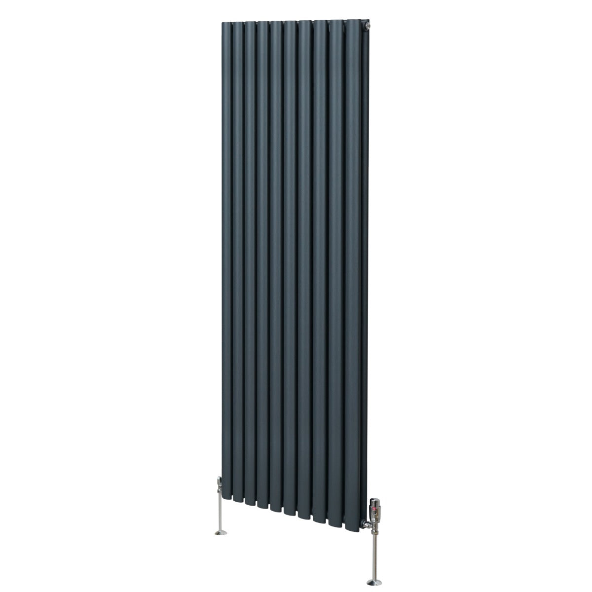 Oval Column Radiator & Valves - 1800mm x 600mm Anthracite Grey – Croft ...