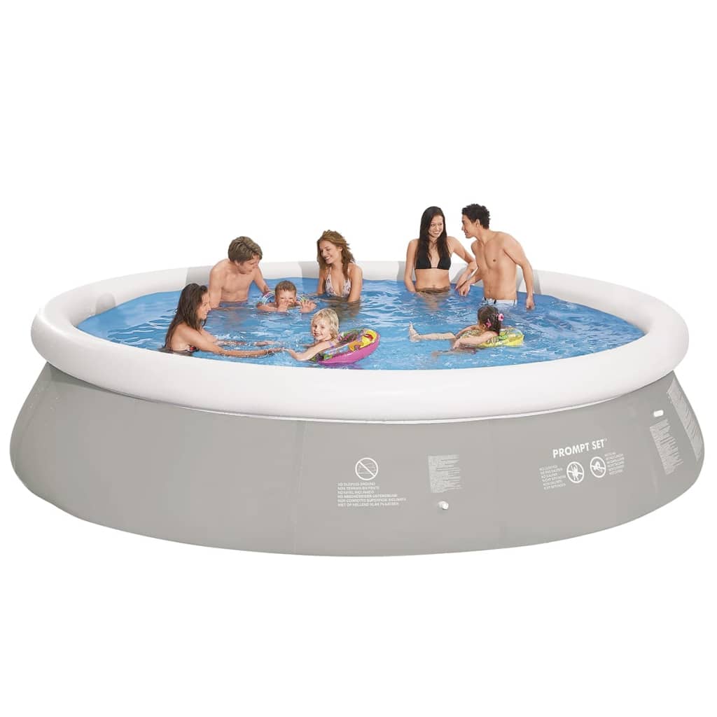 Round Inflatable Swimming Pool Grey 450 x 122 cm – Croft Home & Garden