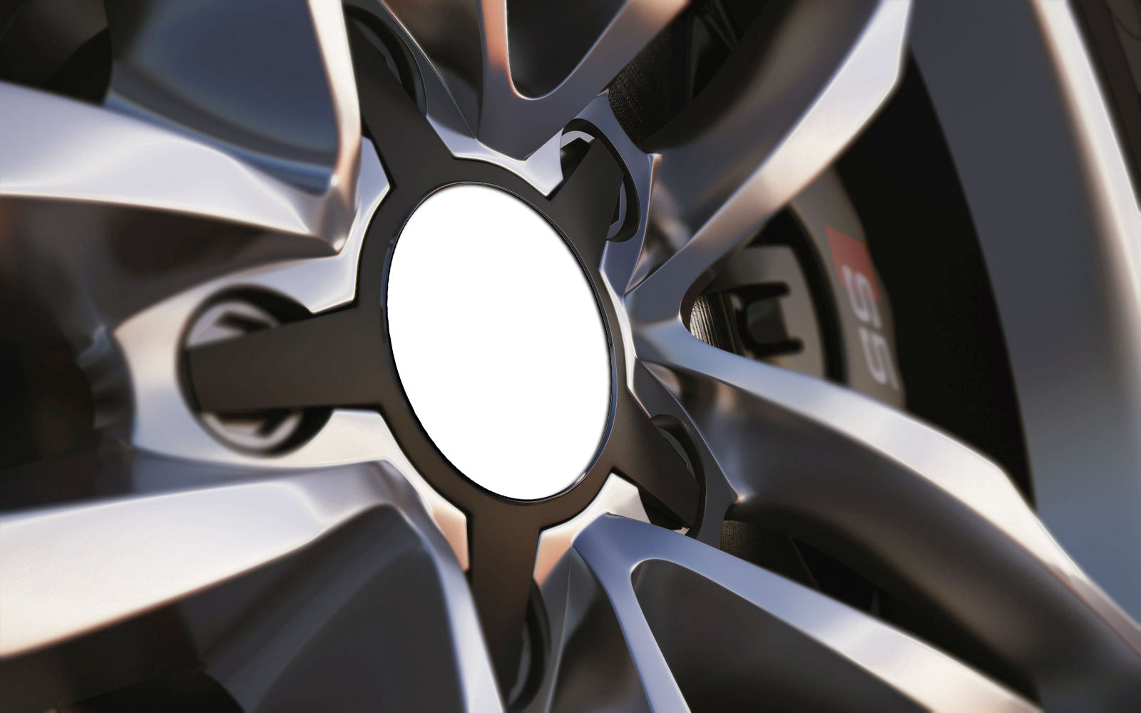 White Standard Universal Fit Alloy Wheel Centre Cap Badges (Pack of 4 ...