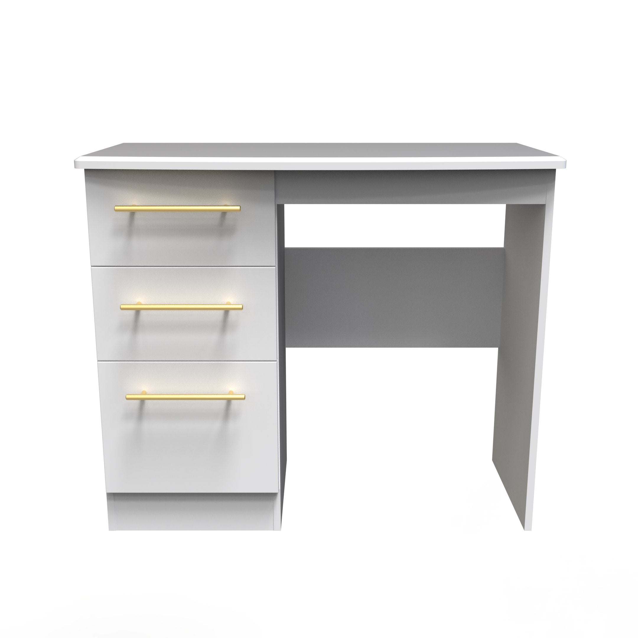 Haworth Desk White 3 Drawers 93cm – Croft Home & Garden