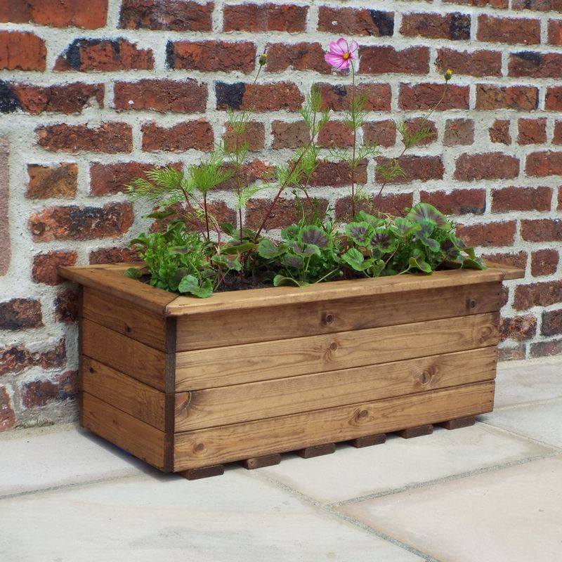 Medium Scandinavian Redwood Garden Planter Trough – Croft Home & Garden