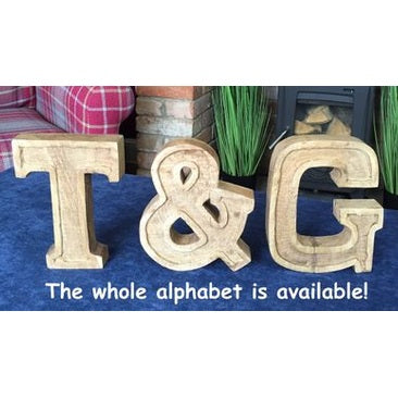 Hand Carved Wooden Embossed Letter K – Croft Home & Garden